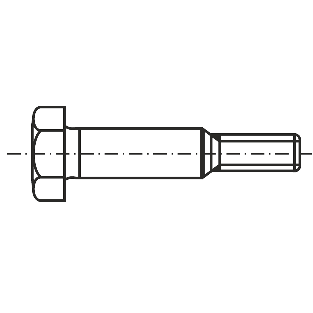 DIN 610, Болт с калибрована шийка (ПАС болт) с къса резба | ИТТ ...