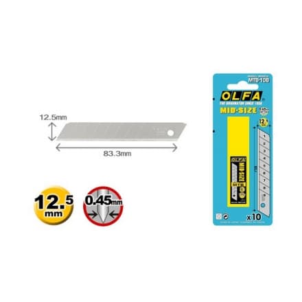 Режеща пластина, OLFA MTB 10B, 10 бр.в блистер | ИТТ България ЕООД
